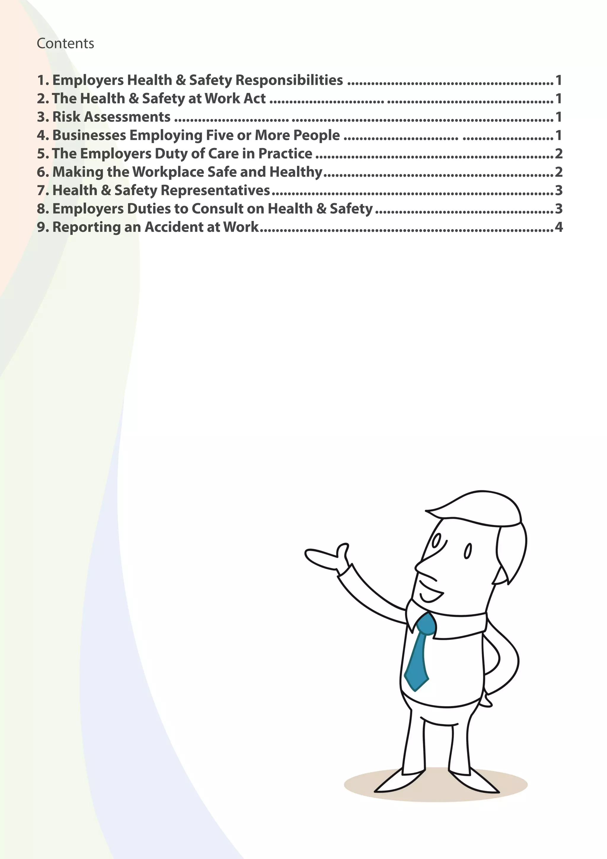 Employers Health & Safety Responsibilities | PDF