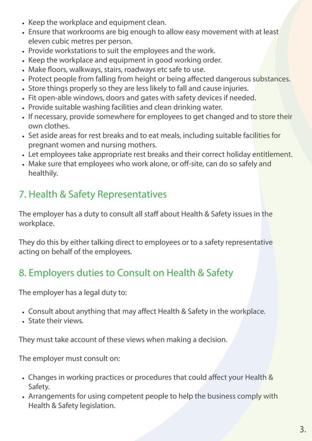 Employers Health & Safety Responsibilities | PDF