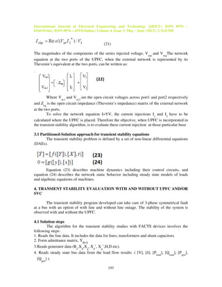Employing facts devices upfc for transient stability improvement | PDF