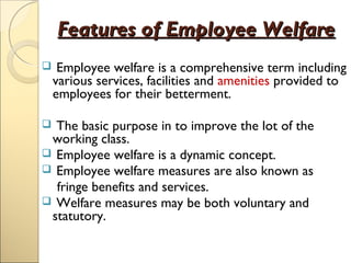 Employment welfare | PPT