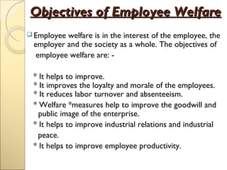 Employment welfare | PPT