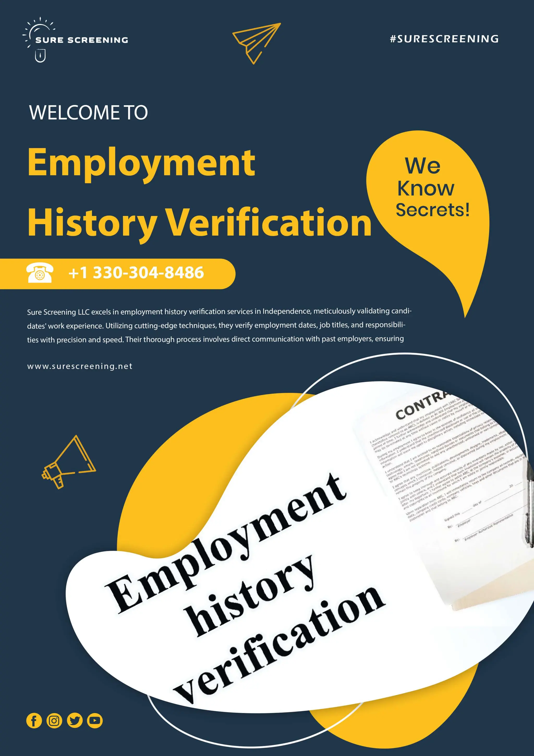 Employment History Verification In Independence Sure Screening Llc Pdf