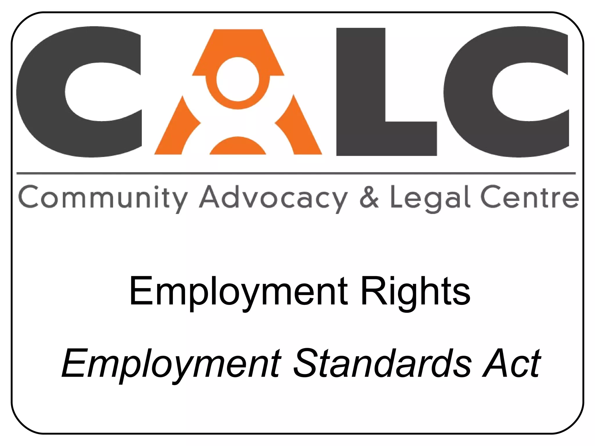 Employment Standards in Ontario | PPT