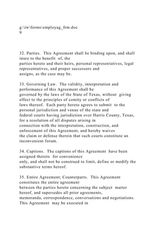 EMPLOYMENT AGREEMENTTHIS EMPLOYMENT AGREEMENT (the Agreem.docx