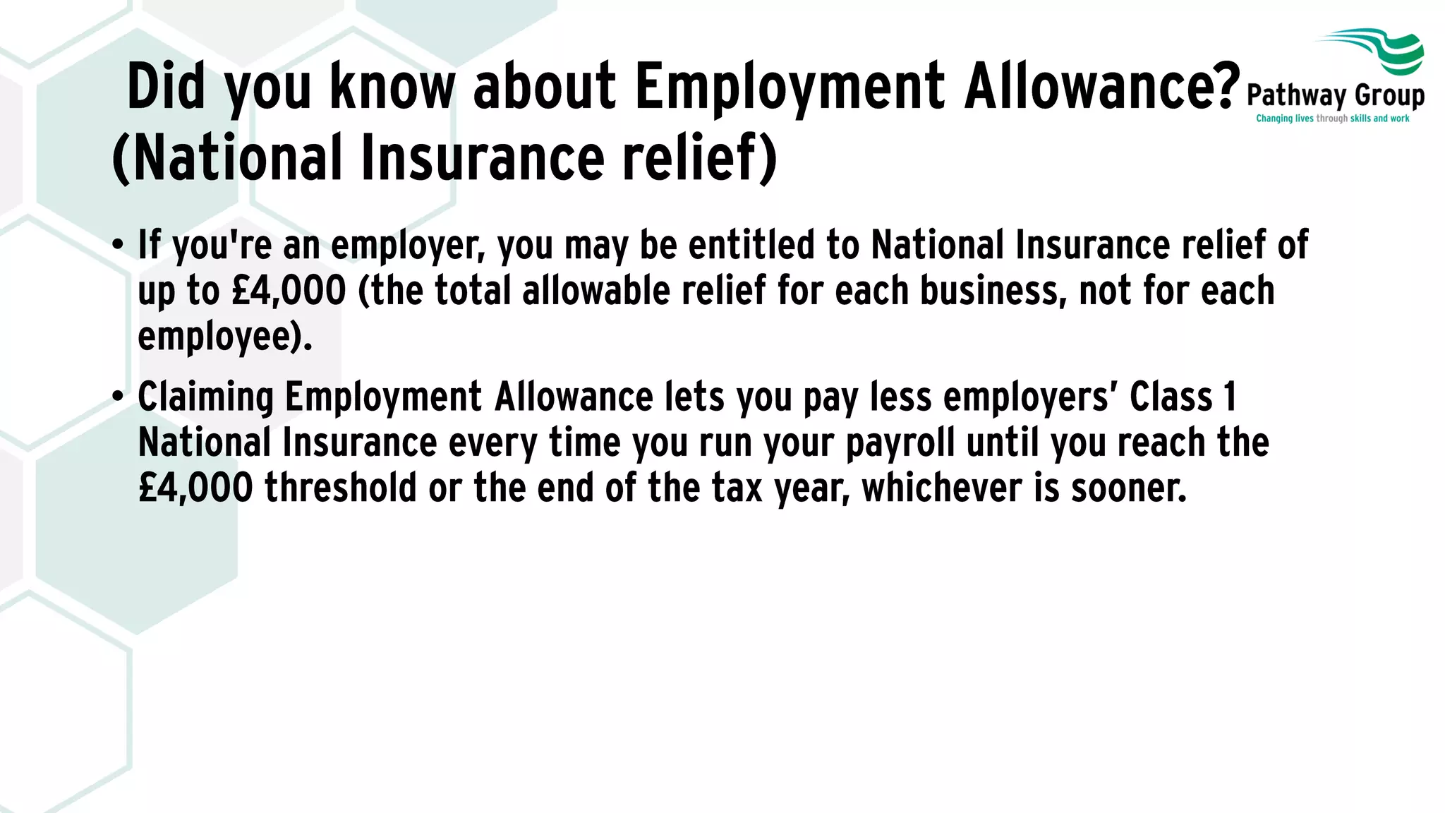 What is Employment Allowance? | PPT