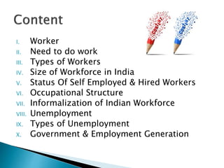 Employment and Unemployment | PPTX