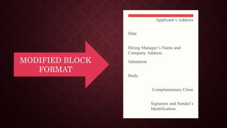 Employment Application Letter | PPTX