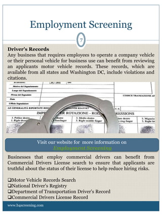 Pre Employment Screening | PDF