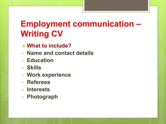 Employment communication | PPT