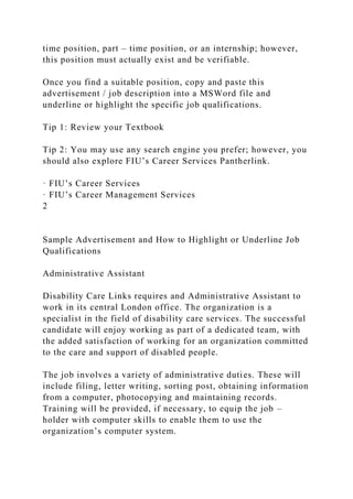Employment Communication AssignmentJob Search, Letter of Applica.docx