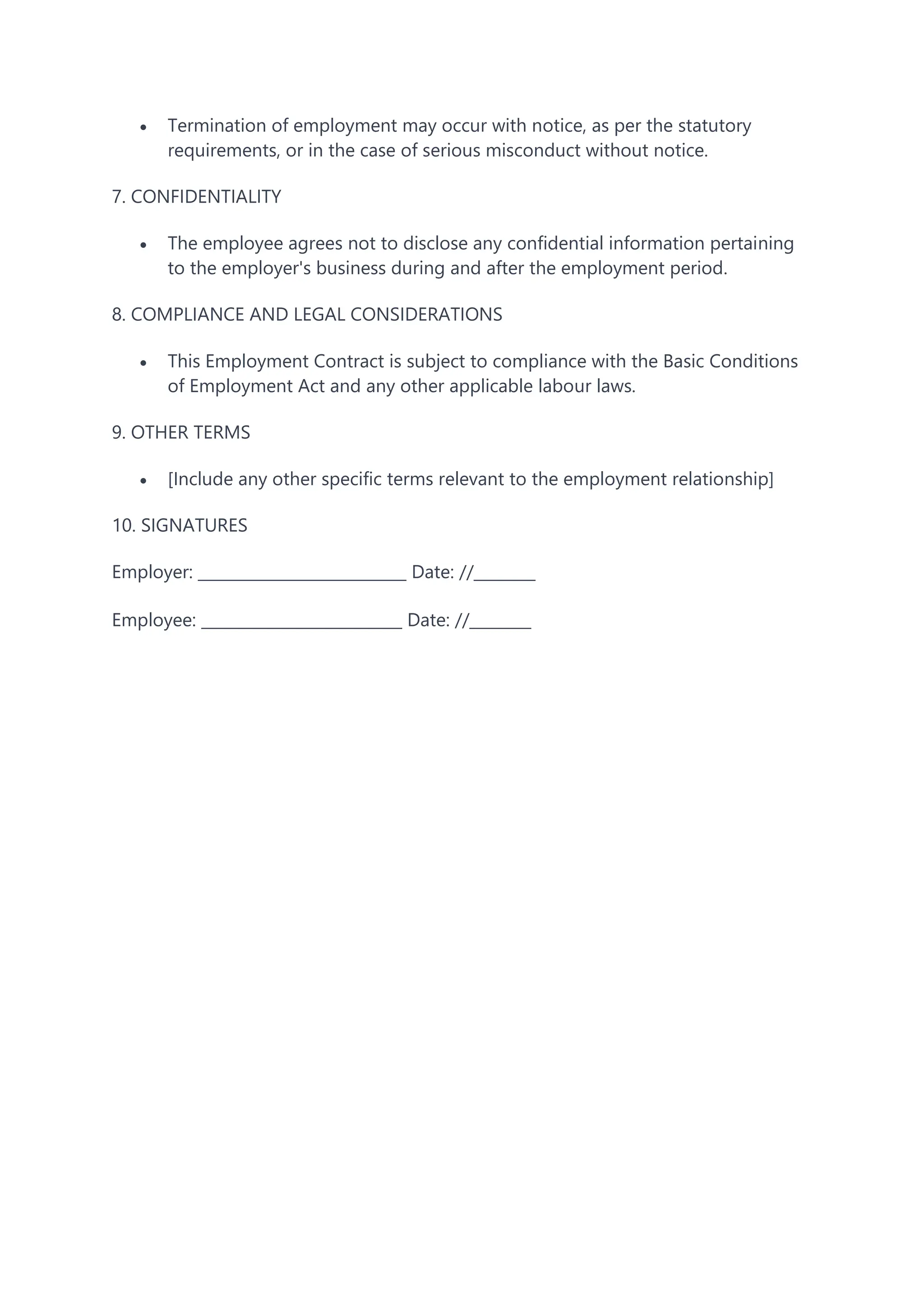 Business Administration : HR Toolkit - EMPLOYMENT CONTRACT.docx