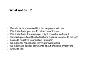 Employment correspondence | PPTX