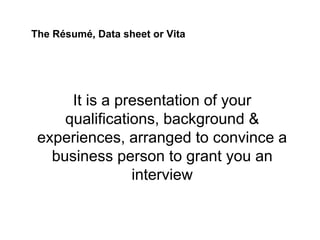 Employment correspondence | PPTX