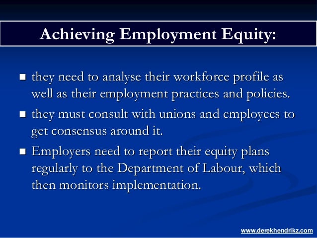 Authorities Visit For Employment Equity