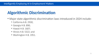 Intelligently Employing AI in Employment Matters | PPT