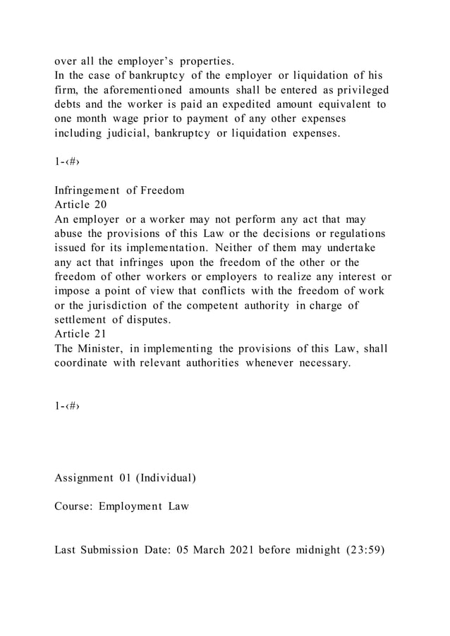 Employment law hrm 3351 ‹#›chapter 1introduct | DOCX | Islam | Religion ...