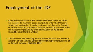 Employment of the JDF | PPTX | Law