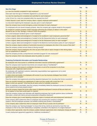 Employment Practices Check Up Checklist | PDF