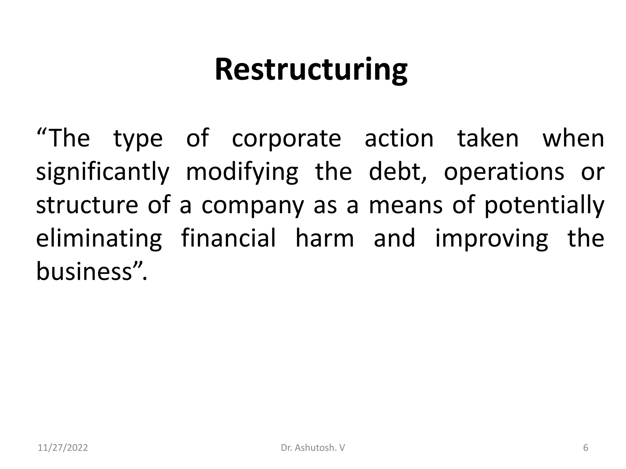 Employment restructuring.pptx | Business | Business and Finance