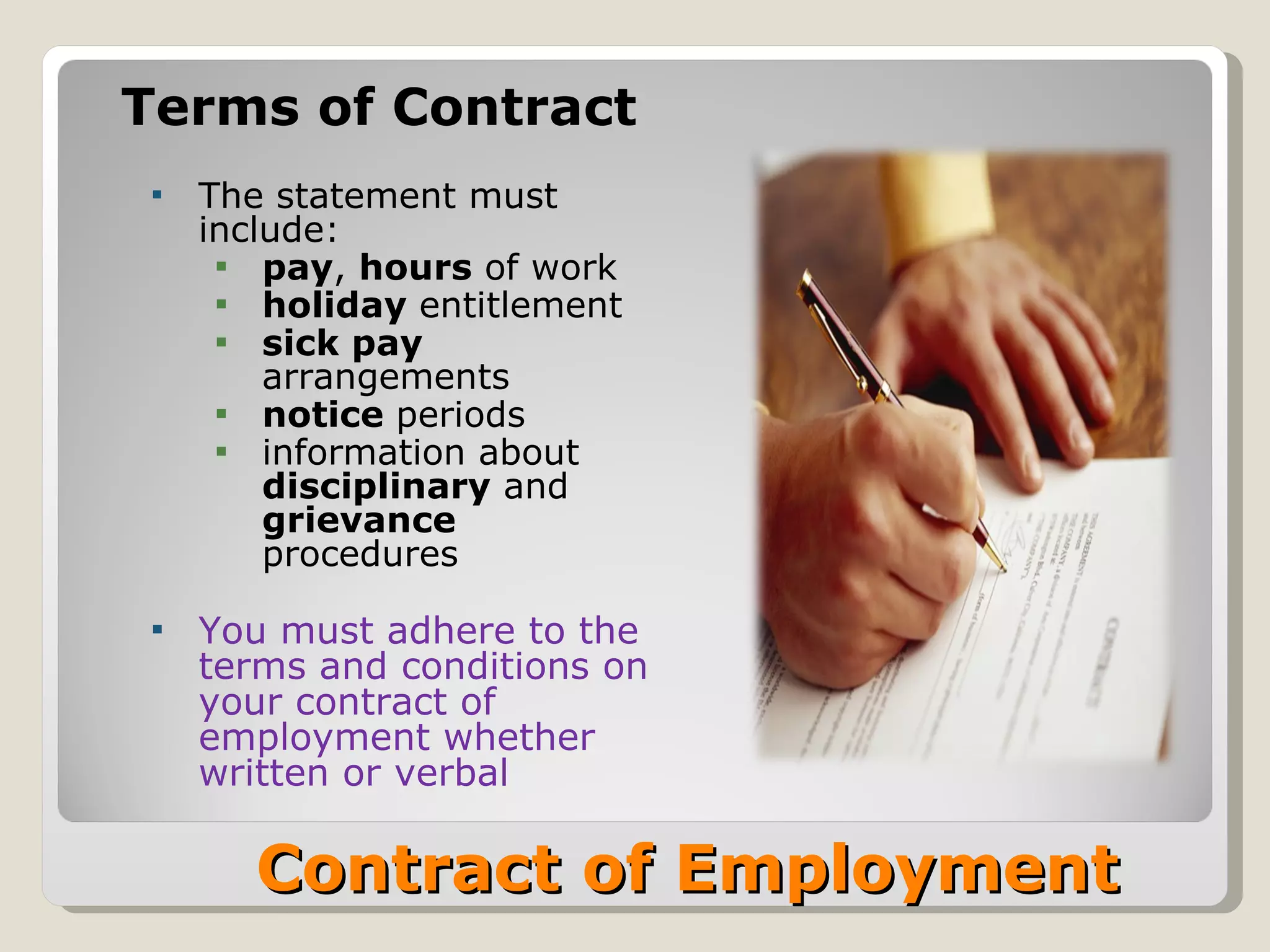 Employment Rights & Responsibilities Presentation | PPT