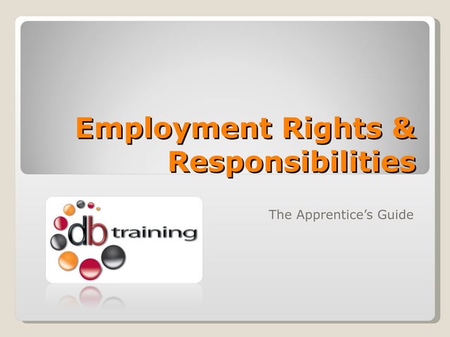 Employment Rights & Responsibilities Presentation | PPT