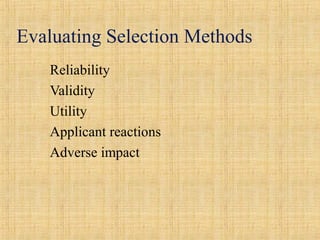 Employment and selection process by Arthur Marshall | PPT