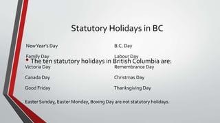 Employment Standards BC | PPT