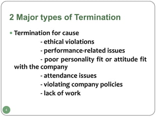 Employment termination | PPTX