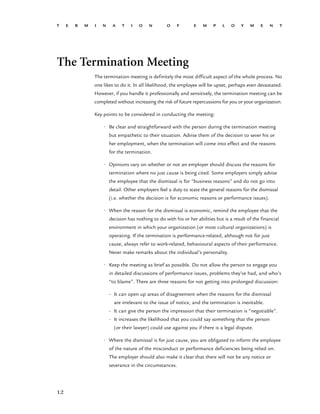 Employment Termination A Guide For Hr by the Cultural Human Resource ...