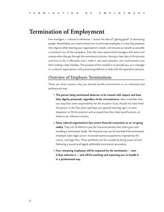 Employment Termination A Guide For Hr by the Cultural Human Resource Council | PDF | Human ...