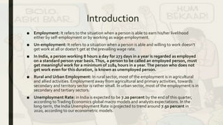 Employment_&_unemployment_in_india - ppt | PPTX