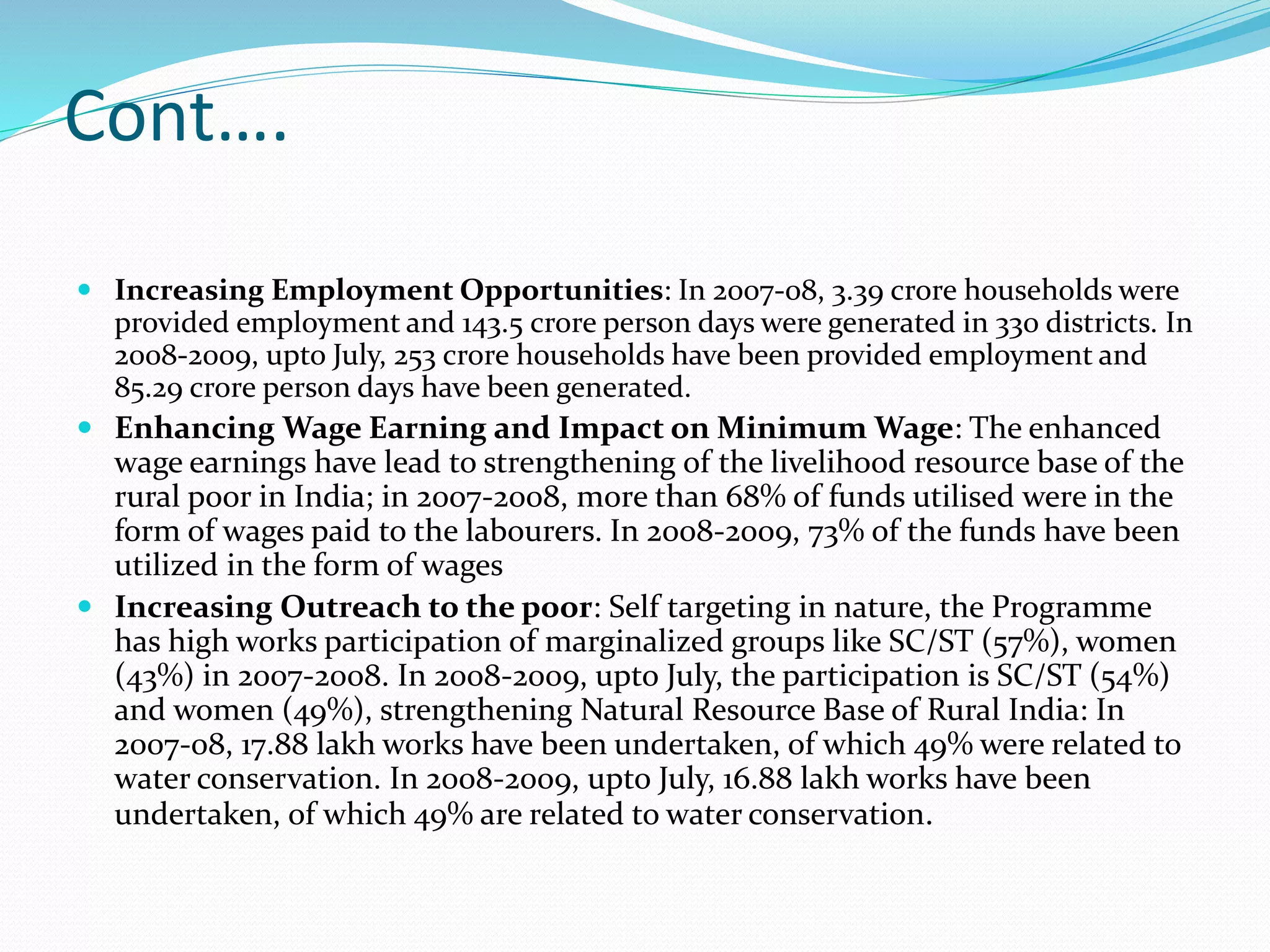 Employment generation programmes in India | PPTX