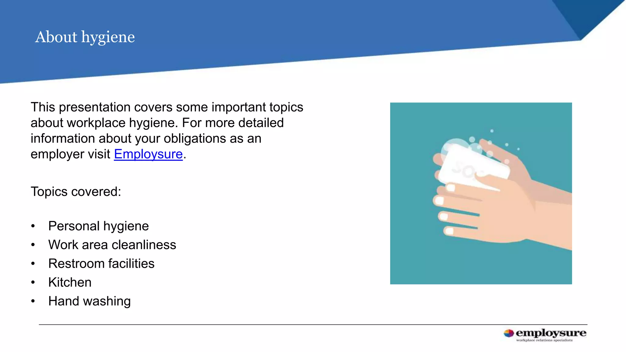 Employsure Workplace Presentation | Workplace Hygiene | PPTX