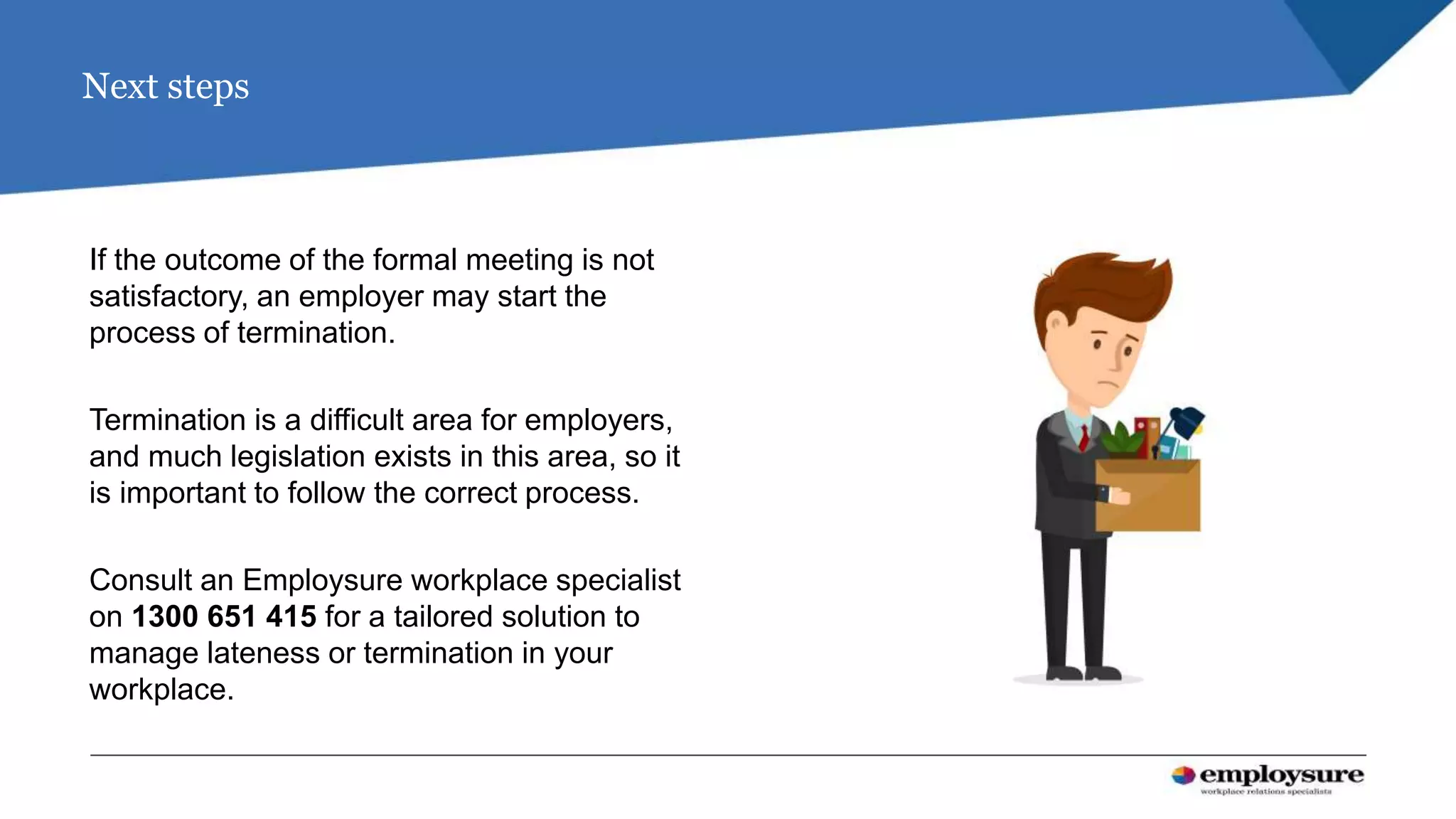 Employsure Workplace Presentation | Managing late employees | PPTX