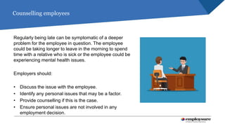Employsure Workplace Presentation | Managing late employees | PPTX
