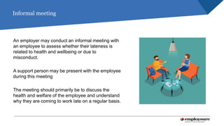 Employsure Workplace Presentation | Managing late employees | PPTX