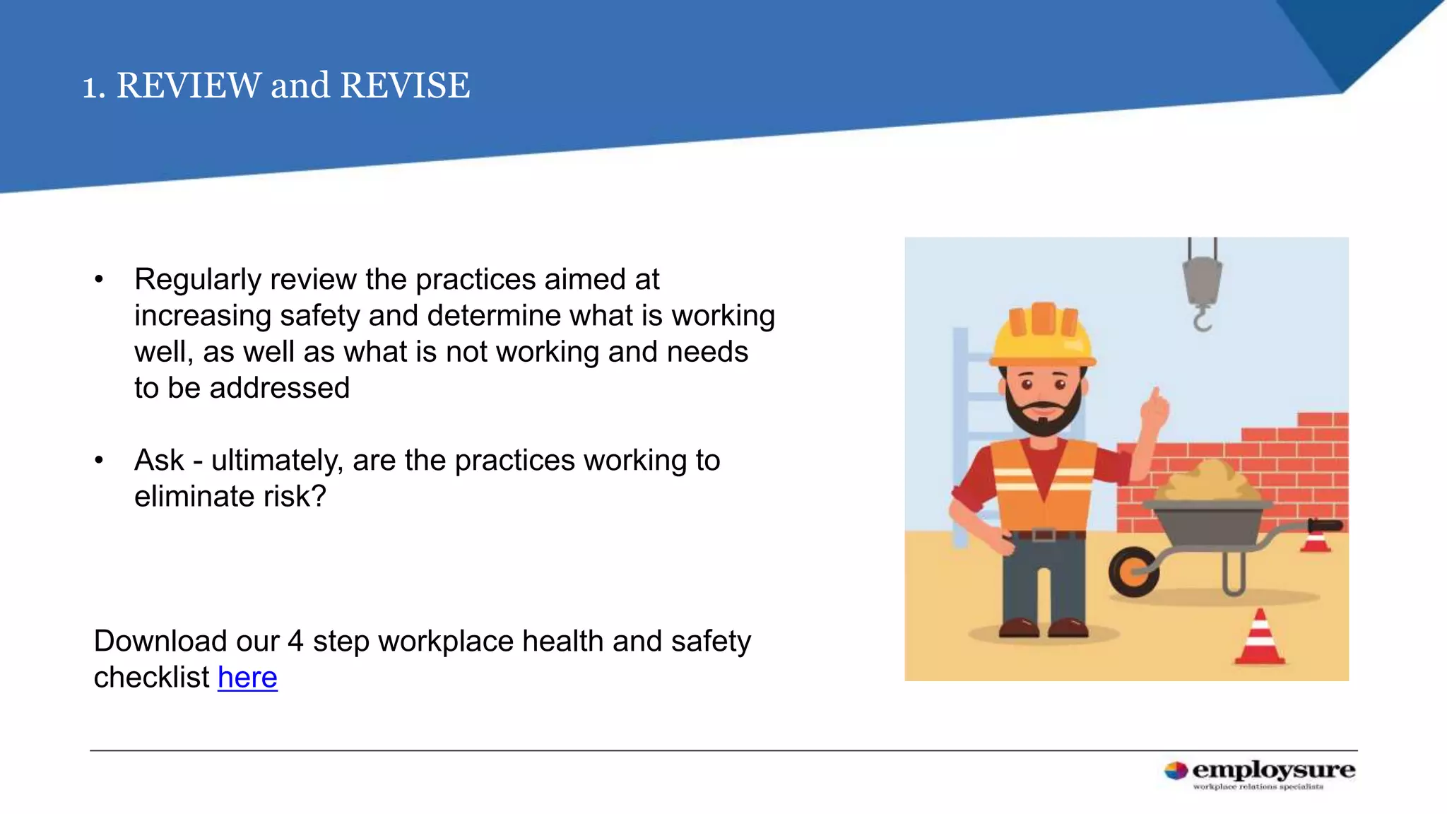 Employsure Workplace Presentation | Workplace Safety Checklist | PPTX
