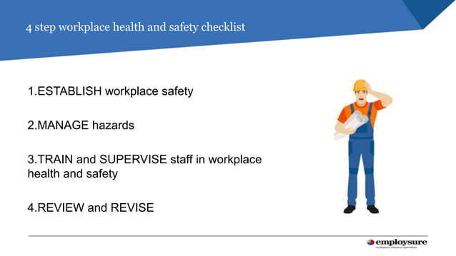 Employsure Workplace Presentation | Workplace Safety Checklist | PPTX