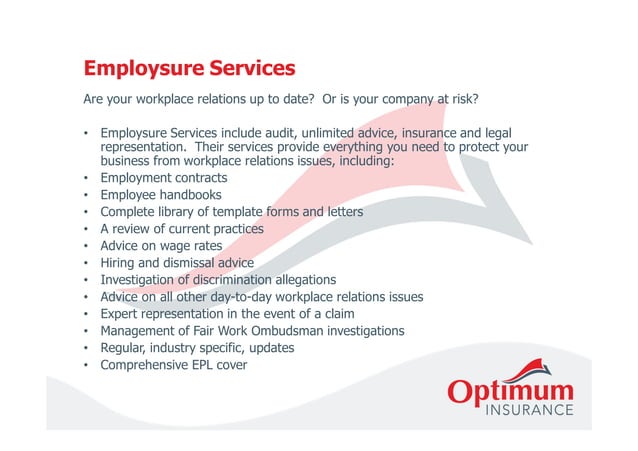 Employsure workplace relations specialists | PDF