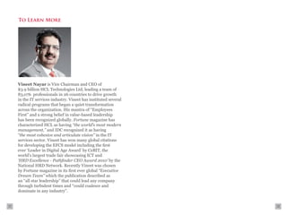 Vineet Nayar's Employees first Mini-book | PDF | Human Resources | Business