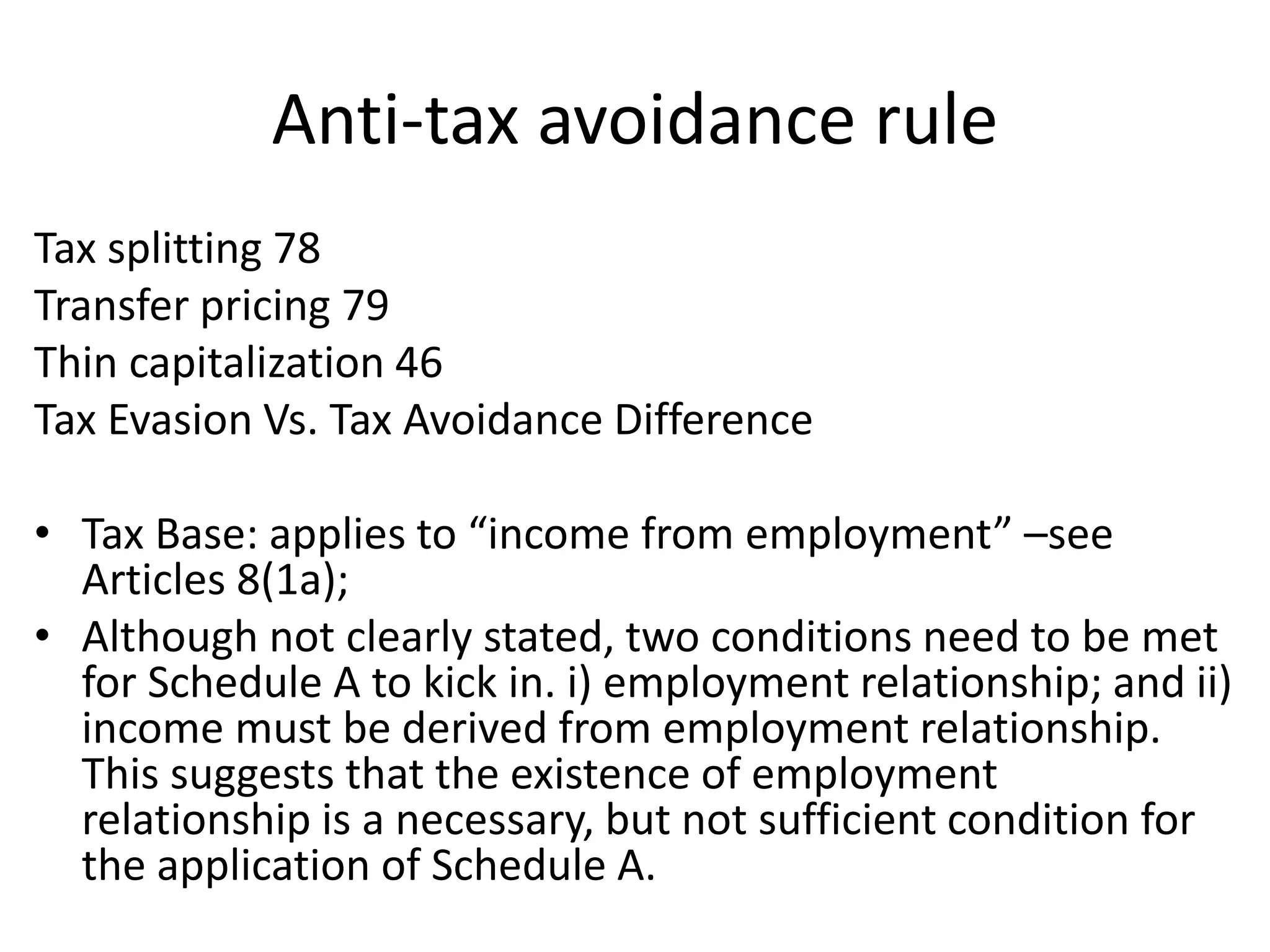 Employment income tax Lecture Notes: ppt | PPTX
