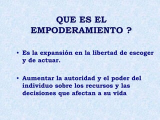 EMPODERAMIENTO ORGANIZACIONAL.ppt