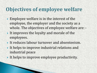 Empolyee welfare | PPTX