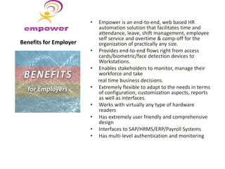 eMpower- Attendance & Leave Management software | PPTX