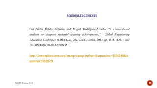 A cluster-based analysis to diagnose students’ learning achievements | PPT