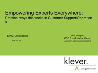 Empowered Experts Everywhere | PPT
