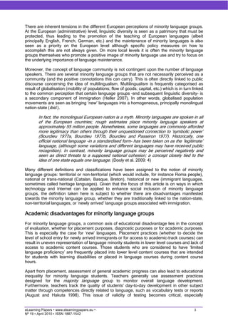 Empowering Language Minorities through Technology: Which Way to Go? | PDF
