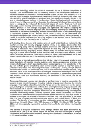 Empowering Language Minorities through Technology: Which Way to Go? | PDF