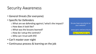 PITA Working Group Meeting on Cybersecurity: Empowering the community ...