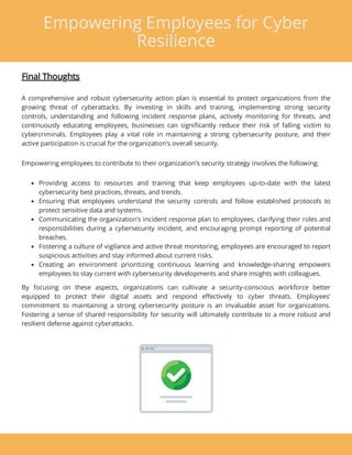 Empowering Employees for Cyber Resilience: A Guide to Strengthening ...
